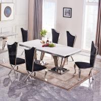 China 180cm Stainless Steel Dining Table for sale