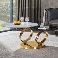 China Extendable 0.17CBM Modern Coffee Table With Glass Top Living Room Furniture for sale