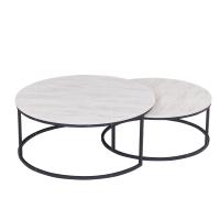 China Round Marble 99kg SS Coffee Table Dia 95cm X Height 40cm Modern Furniture for sale