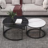 China Round Marble 99kg SS Coffee Table Dia 95cm X Height 40cm Modern Furniture for sale