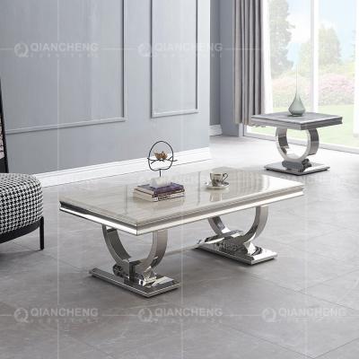China 70kg Marble Top Coffee Table for sale