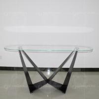 China 12mm Clear Glass Console Table for sale