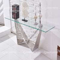 China 12mm Clear Glass Console Table for sale