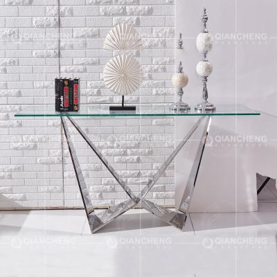 China 12mm Clear Glass Console Table for sale