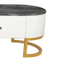 China High Gloss Stainless Steel TV Stand With Drawers Mirror Brushed Finish for sale