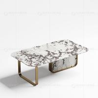 China 130x70x45cm SS Coffee Table Sintered Stone Top Coffee Table For Living Room for sale