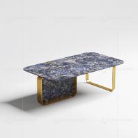 China 130x70x45cm SS Coffee Table Sintered Stone Top Coffee Table For Living Room for sale