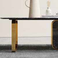 China 130x70x45cm SS Coffee Table Sintered Stone Top Coffee Table For Living Room for sale