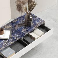 China 130x70x45cm SS Coffee Table Sintered Stone Top Coffee Table For Living Room for sale