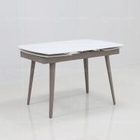 China Modern Home 1.1CBM SS Steel Furniture 4 Seater Extendable Dining Table Set for sale
