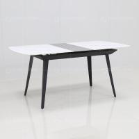 China 1.3CBM SS Steel Furniture White Sintered Stone Surface For 6 Person for sale