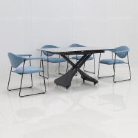 China 120x80x75cm Modern Rectangular Dining Tables Extending With 4 Chairs for sale