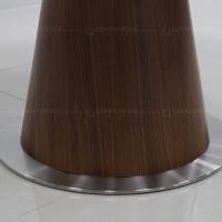 China Hotel Restaurant SS Steel Furniture White Stone Round Extendable Dining Table for sale