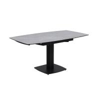 China Extending 1.16CBM Rectangle Dining Table Set Rectangle Sintered Stone top for sale