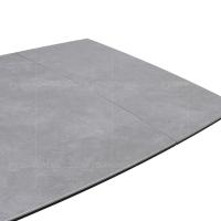 China Extending 1.16CBM Rectangle Dining Table Set Rectangle Sintered Stone top for sale