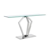 China Silver Mirror SS Furniture Console Corner Hallway Table for sale