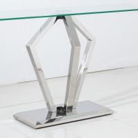 China Silver Mirror SS Furniture Console Corner Hallway Table for sale
