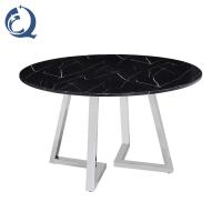 China Marble Top SS Dining Tables With Chairs 60