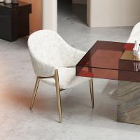 China 0.2m3 Gold Frame SS Dining Chairs For Sitting Room for sale