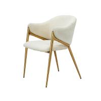 China 0.2m3 Gold Frame SS Dining Chairs For Sitting Room for sale