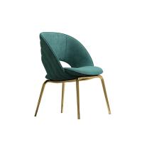 China Modern Velvet Upholstered Dining Chair For Bedroom for sale