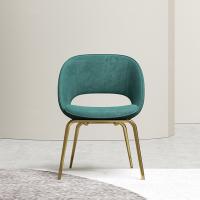 China Modern Velvet Upholstered Dining Chair For Bedroom for sale