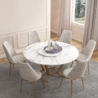 China High quality customized color 6 seater luxury marble dining tables for sale