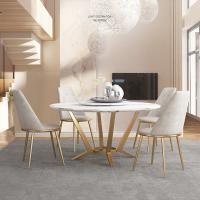 China High quality customized color 6 seater luxury marble dining tables for sale