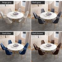China High quality customized color 6 seater luxury marble dining tables for sale