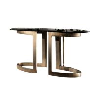 China Fashion SS Dining Tables Kitchen Room Furniture Marble Top for sale