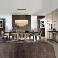 China Fashion SS Dining Tables Kitchen Room Furniture Marble Top for sale