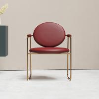 China Metal Western Industry SS Dining Chairs Red for Restaurant Cafe for sale