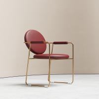 China Metal Western Industry SS Dining Chairs Red for Restaurant Cafe for sale