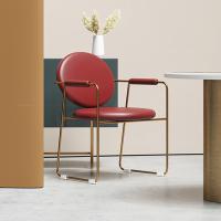 China Metal Western Industry SS Dining Chairs Red for Restaurant Cafe for sale