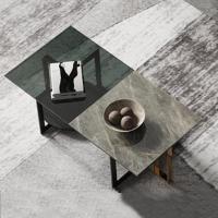 China 0.78Cbm / Set SS Steel Furniture Nordic Coffee Shop Table For Living Room for sale