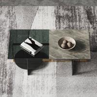 China 0.78Cbm / Set SS Steel Furniture Nordic Coffee Shop Table For Living Room for sale