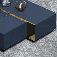 China Rectangular Sintered Stone Coffee Table Customized Home Furniture for sale