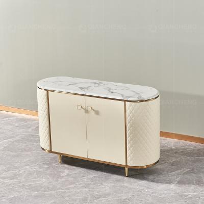 China Modern 201 Stainless Steel Console Table With Drawer 0.46m3 for sale