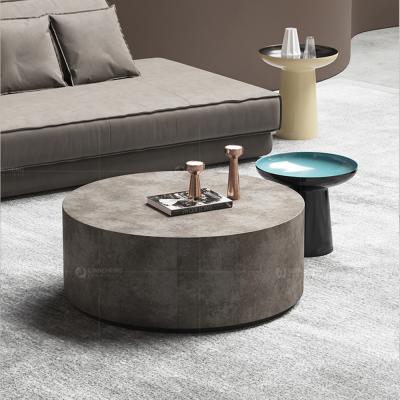 China Stainless Steel Base Side Corner SS Coffee Table Artificial Marble Top for sale