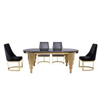 China OEM 304 Stainless Steel Dining Table Artificial Stone Top 10 Seaters for sale