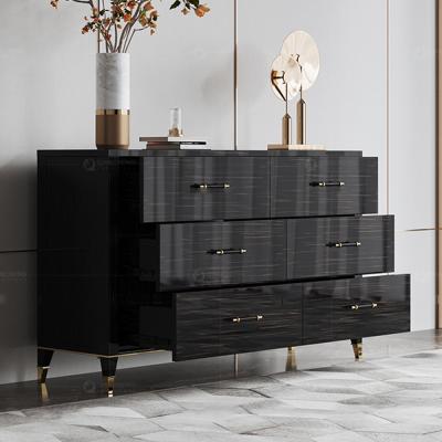 China Home Decorating SS Console Table Sideboard Living Room With 6 Drawers for sale