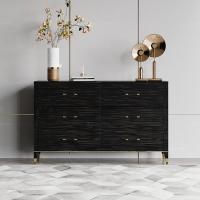 China Home Decorating SS Console Table Sideboard Living Room With 6 Drawers for sale