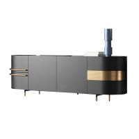 China Modern Gold Stainless Steel TV Stand For Bedroom Furniture for sale