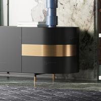China Modern Gold Stainless Steel TV Stand For Bedroom Furniture for sale