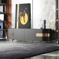 China Modern Gold Stainless Steel TV Stand For Bedroom Furniture for sale