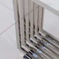 China White Marble And Chrome SS Console Table For Living Room Furniture for sale