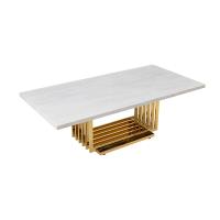 China ODM 0.26CBM Stainless Steel Coffee Table Living Room Furniture for sale