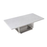 China ODM 0.26CBM Stainless Steel Coffee Table Living Room Furniture for sale