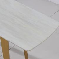 China Rectanagle Stick SS Marble Top Console Table 2.4 Meter Long for sale