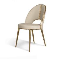 China White pu leather ss furniture dining room modern dinner chairs for sale